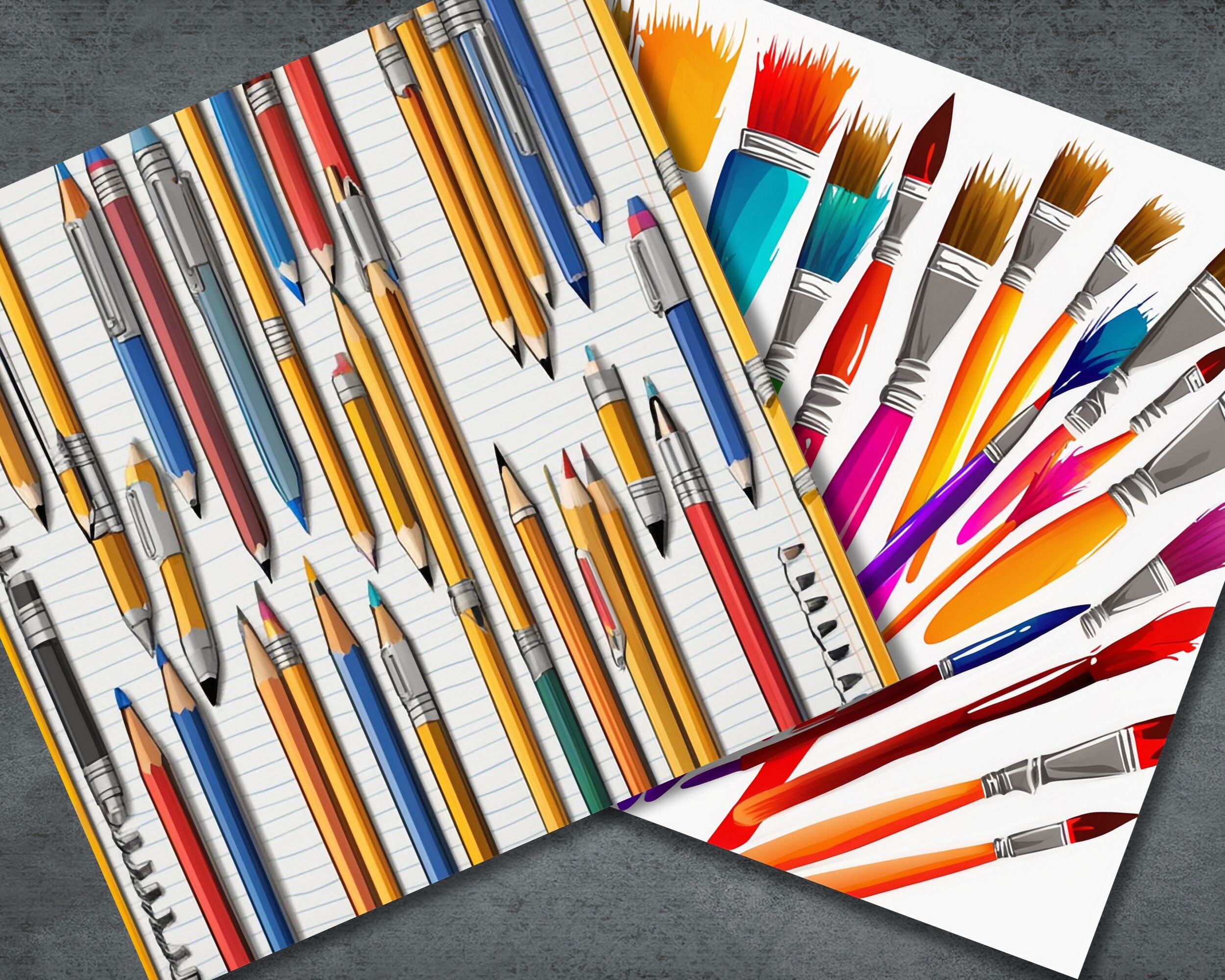 Back to School Digital Paper Bundle, School Days Digital Paper Pack ...