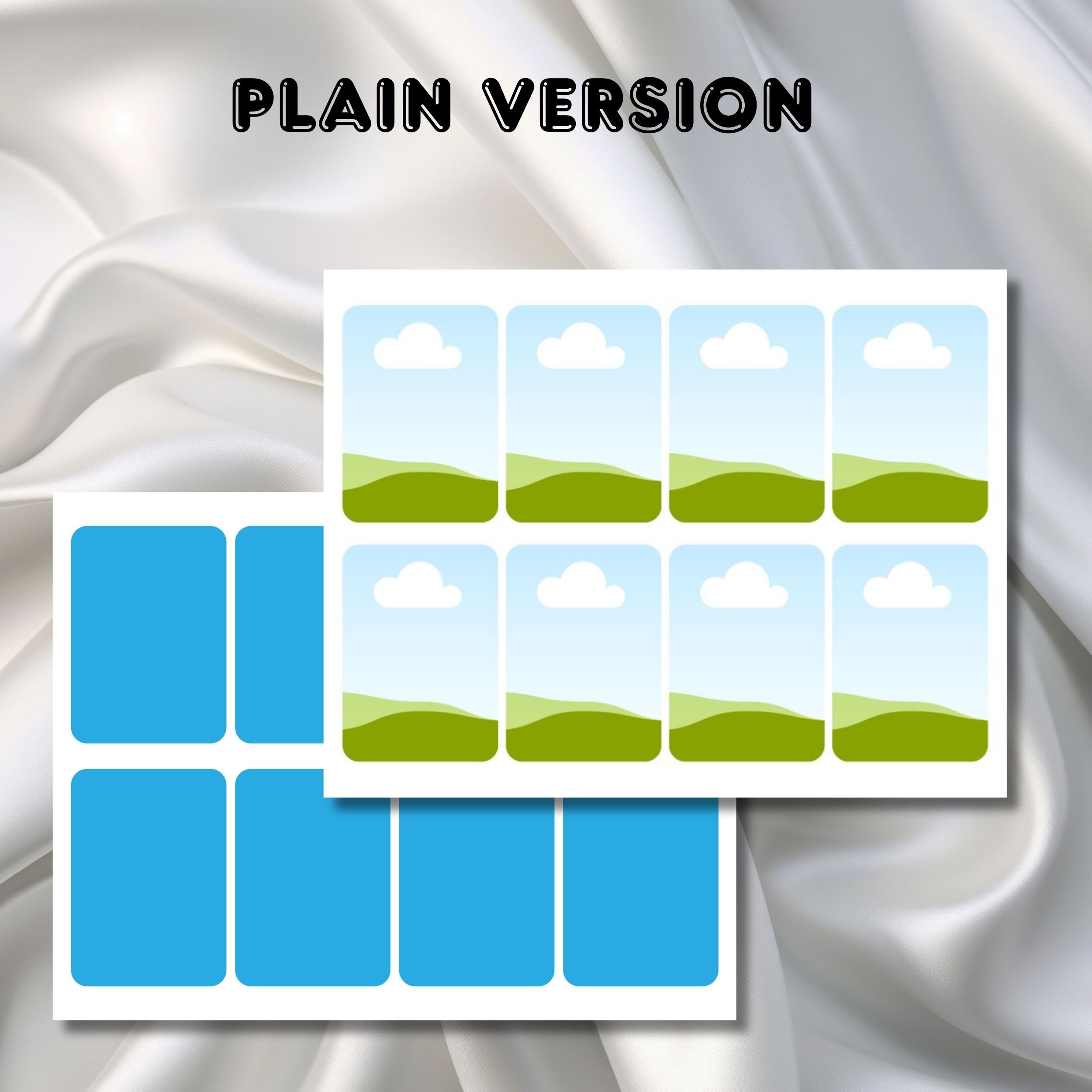 Blank Playing Card Canva Frame Template, Playing Cards SVG Template ...