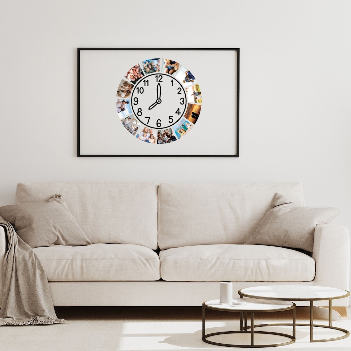 Editable Canva Clock Photo Collage 1, Create Your Own Clock Photo ...