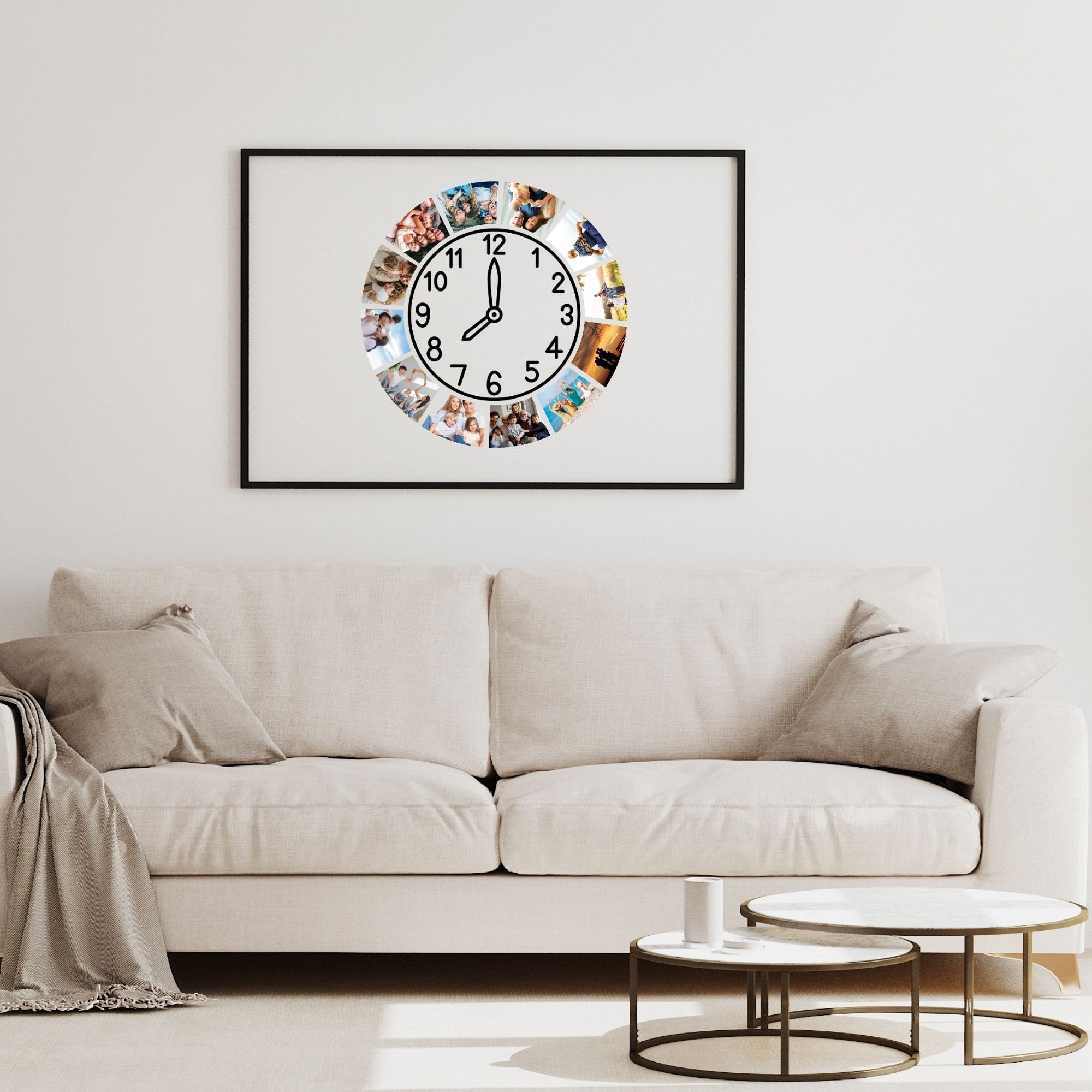 Editable Canva Clock Photo Collage 1, Create Your Own Clock Photo ...