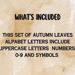 Autumn Leaves Alphabet Letters Clip Art Set Fall Font SVG - Etsy