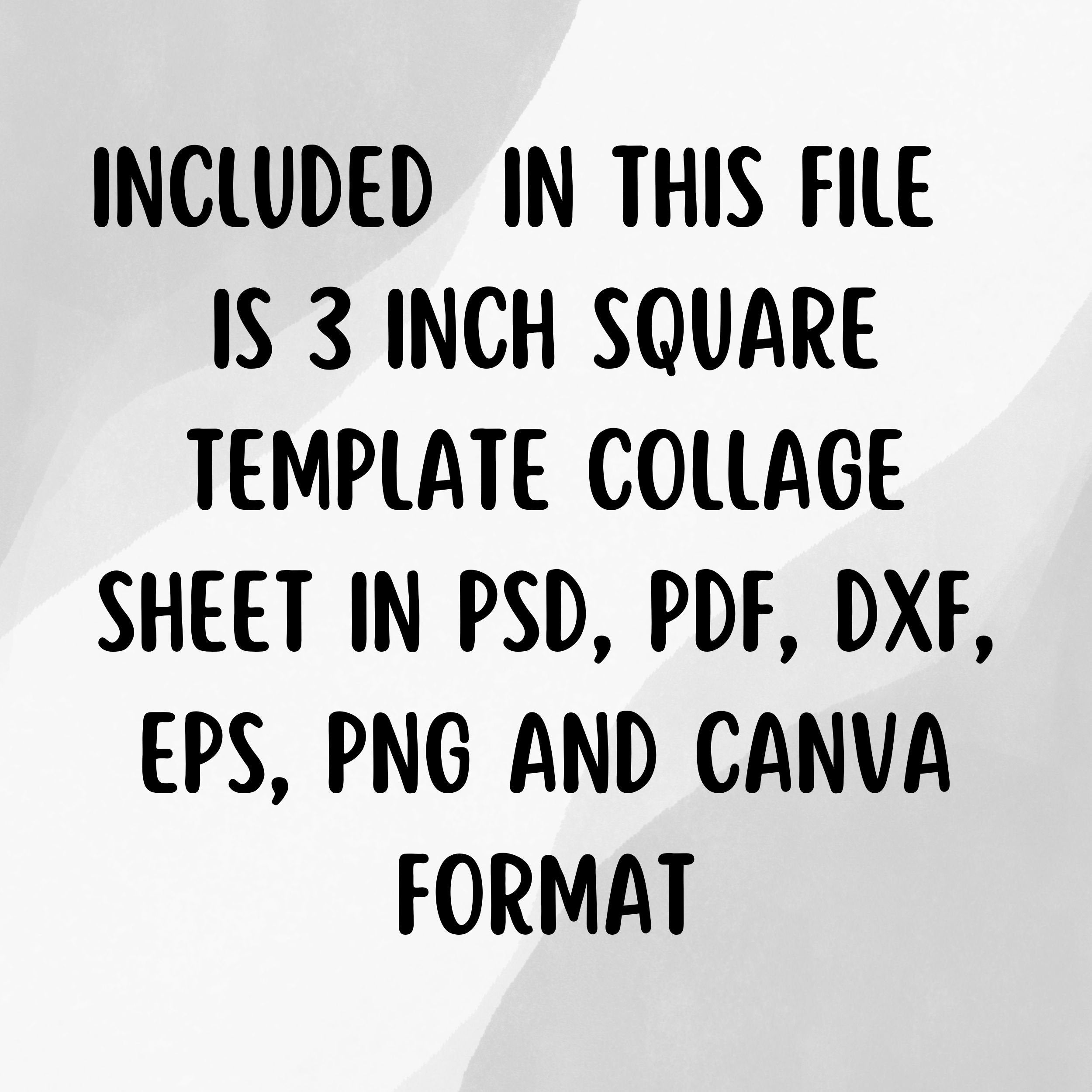 3 Inch Square Template, 3" Template in Psd, Eps, Pdf, Dxf and Canva ...