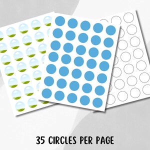 1.25 Inch Circle Craft Template Bundle, 1.25" Template in Psd, Eps, Pdf ...