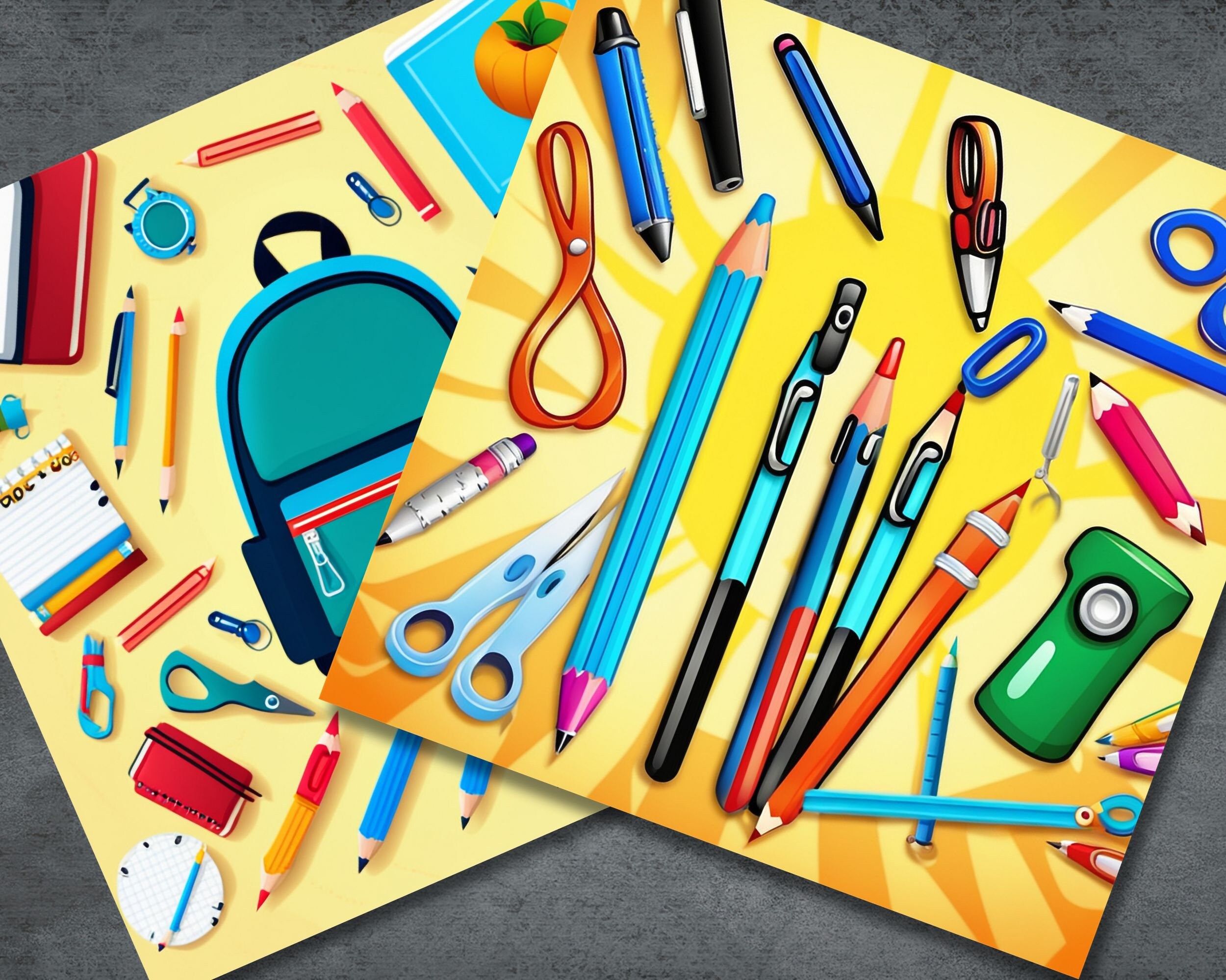 Back to School Digital Paper Bundle, School Days Digital Paper Pack ...