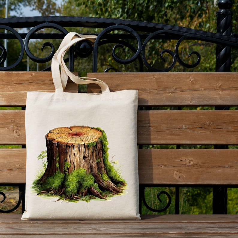 Watercolor Moss Clip Art Set, Mossy Rocks, Stumps and Logs ...