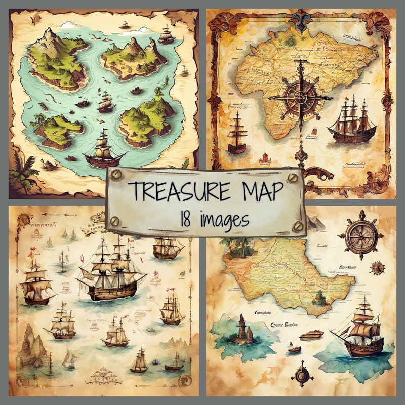 Treasure Map - Etsy