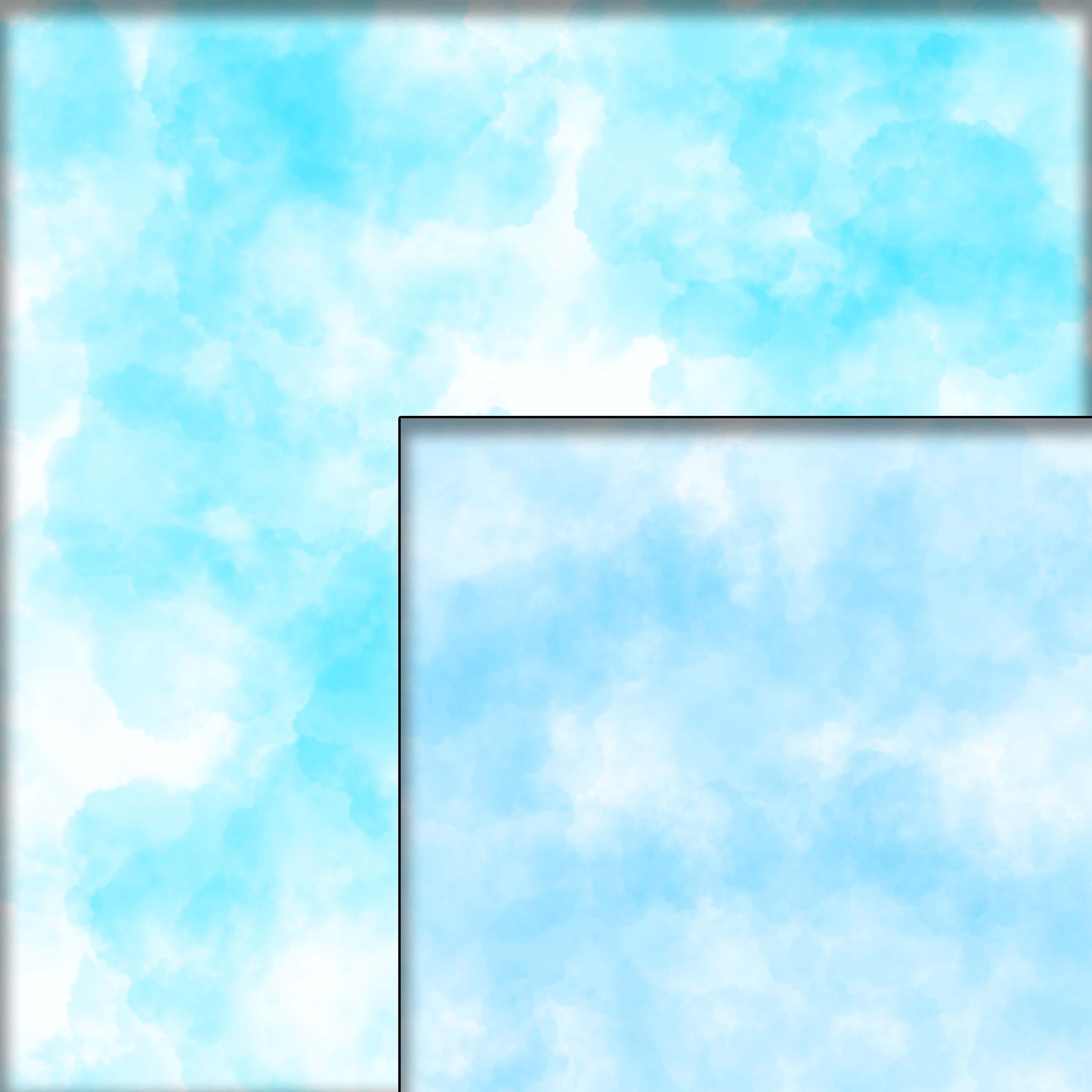 Digital Papers Pack, Blue Sky Scrapbooking Paper, Cloud and Sky ...