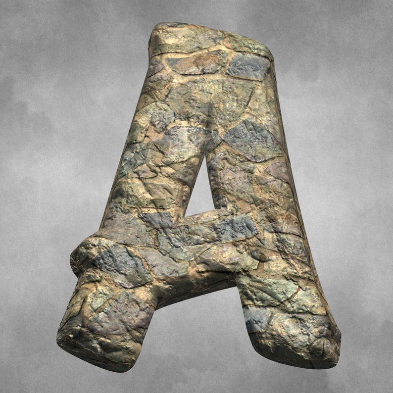Stone Alphabet Letters and Numbers PNG, Rock Font Svg , Stone Pattern ...