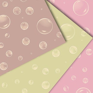 Bubbles Digital Paper, Soap Bubbles Pattern Digital Paper 8.5 X 11 ...