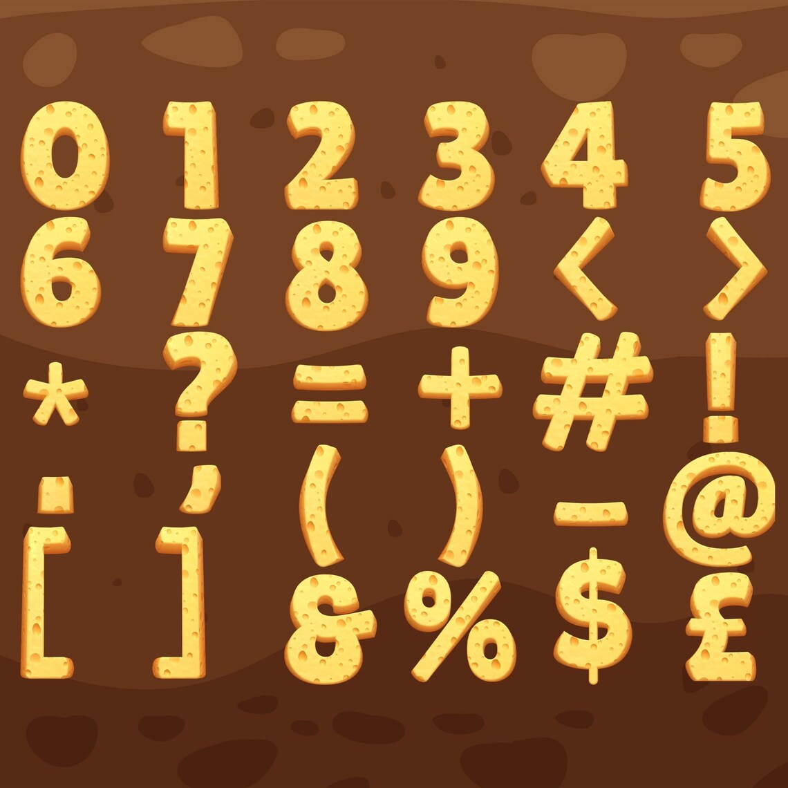 3D Cheese SVG Letters, Cheese Alphabet Clip Art Set ,3D Cheese PNG ...