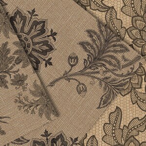 Linen and Black Lace Digital Paper Pack - Linen Digital Background ...