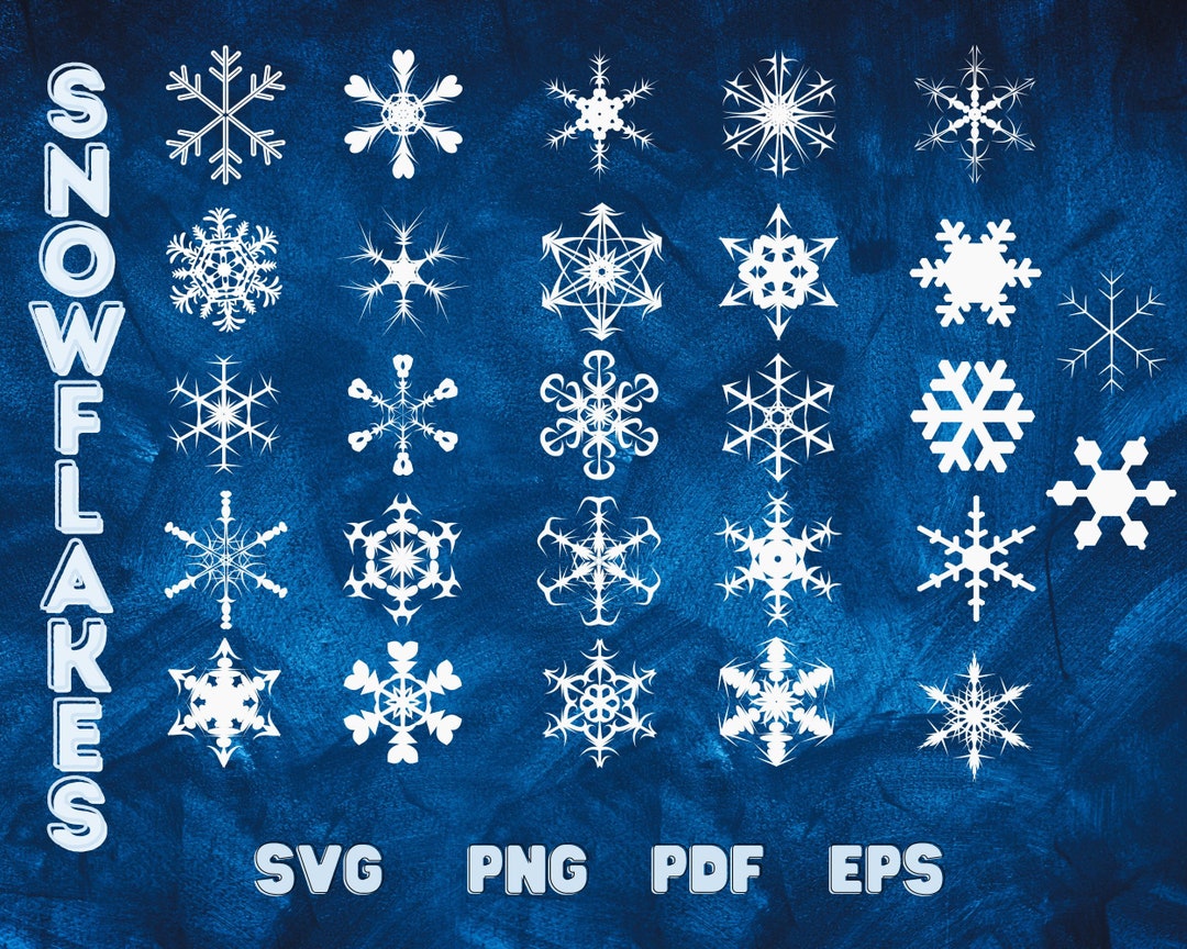 Snowflake Svg Cutfile Bundle, Snowflake Svg Cut File,christmas Clipart ...