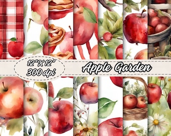 Watercolor Raspberry Pattern Digital Papers,summer Themed Digital ...