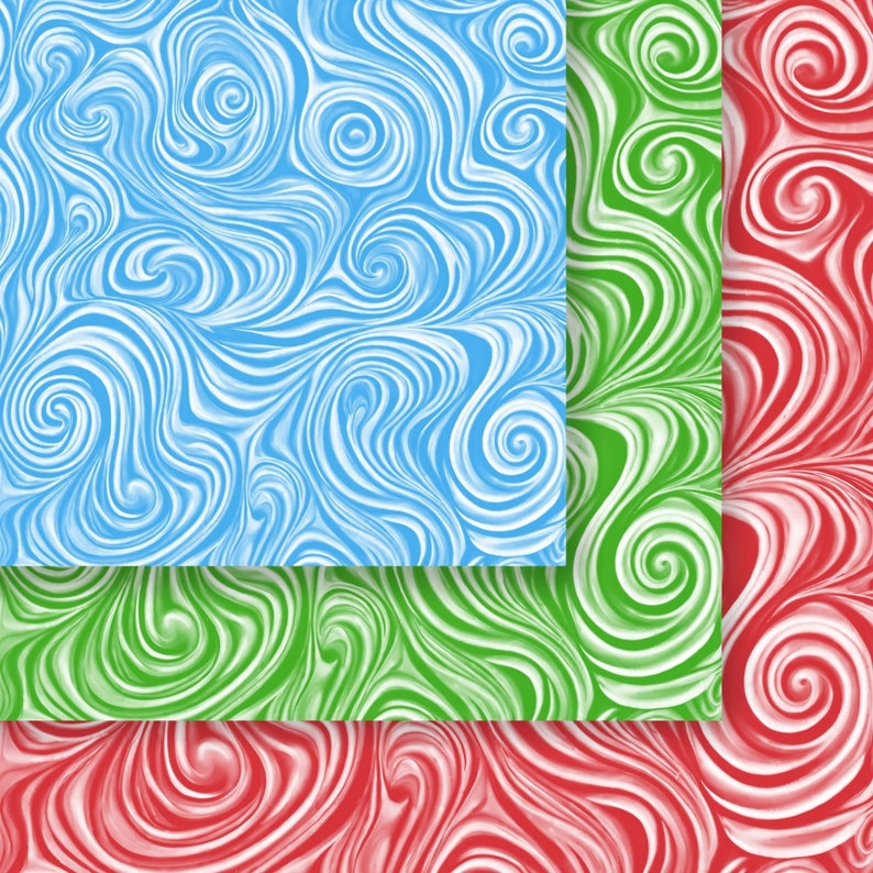 Colorful Wavy Digital Paper, Wavy Swirl Backgrounds, Liquid Marble ...