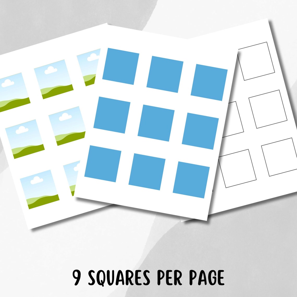2 Inch Square Template, 2" Template in Psd, Eps, Pdf, Dxf and Canva ...