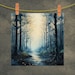 Deep Forest Digital Paper Pack,dark Forest Digital Scrapbooking Paper ...