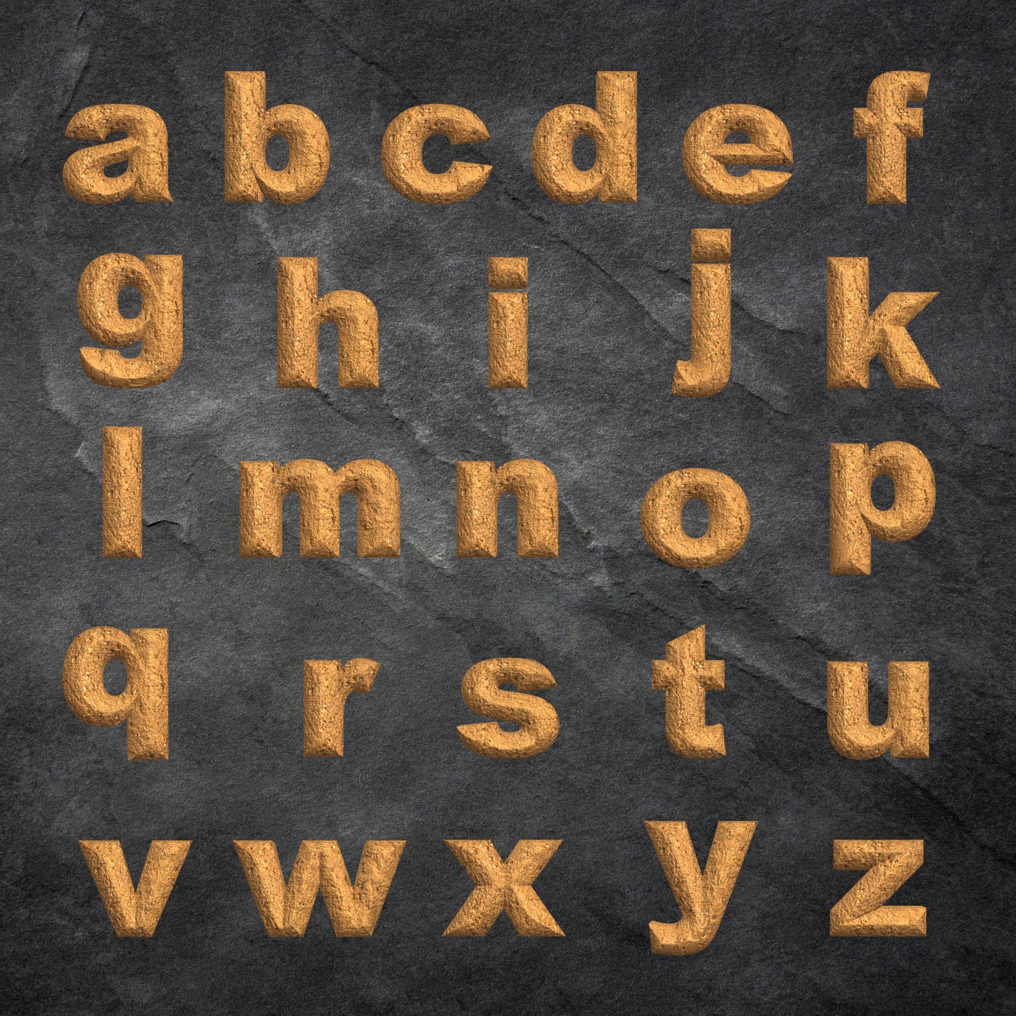 Stone Alphabet Letters and Numbers Png,rock Font Svg ,stone Pattern ...