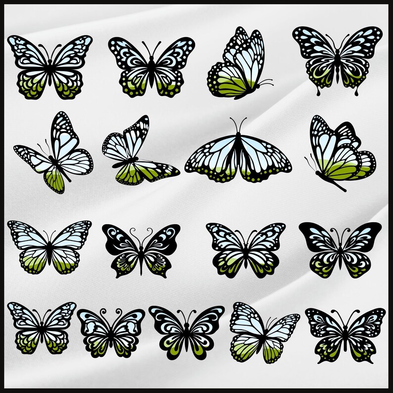 Fill Your Own Editable Butterfly Canva Frame , Fully Editable Butterfly ...