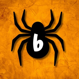 Spider Alphabet Svg Bundle,spider Svg Font, Halloween Alphabet Clip Art ...