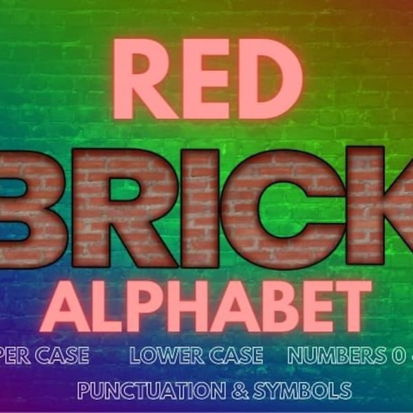 Brick Alphabet - Etsy