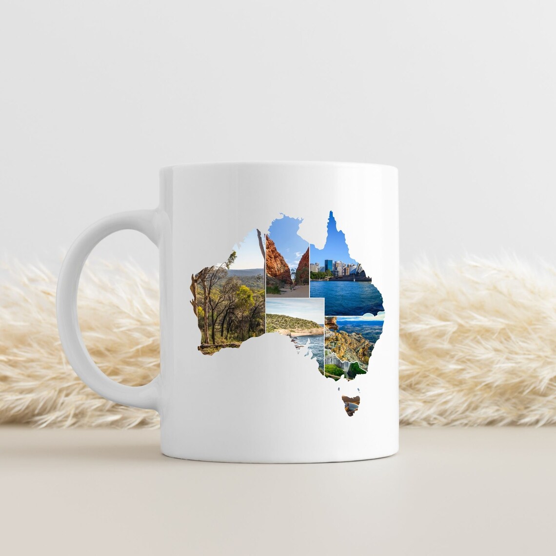 Editable Australian Map Photo Collage ,create Your Own Aussie Map Photo ...