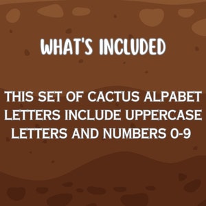 Cactus Pattern Alphabet Letters Clip Art Set, Flora Font SVG, , Nature ...