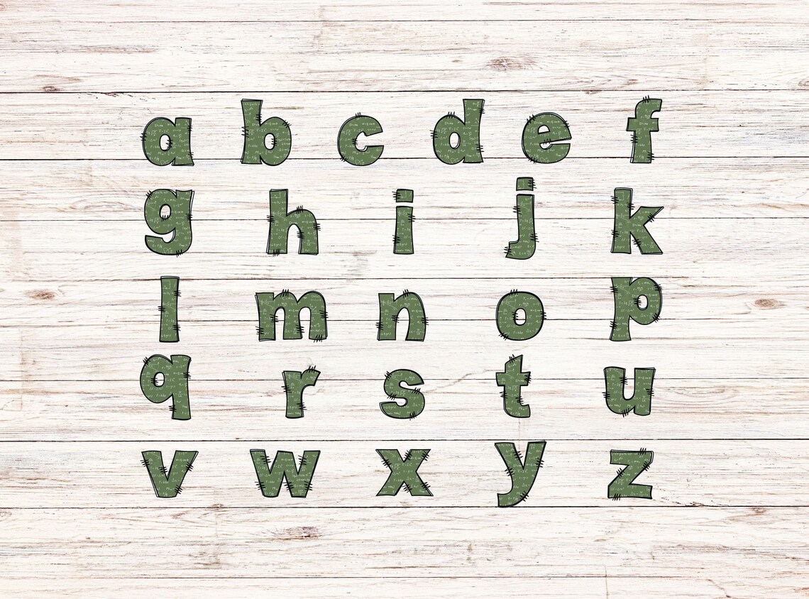 Back to School Doodle Alphabet Svg Bundle, Teacher Svg Font, Alphabet ...