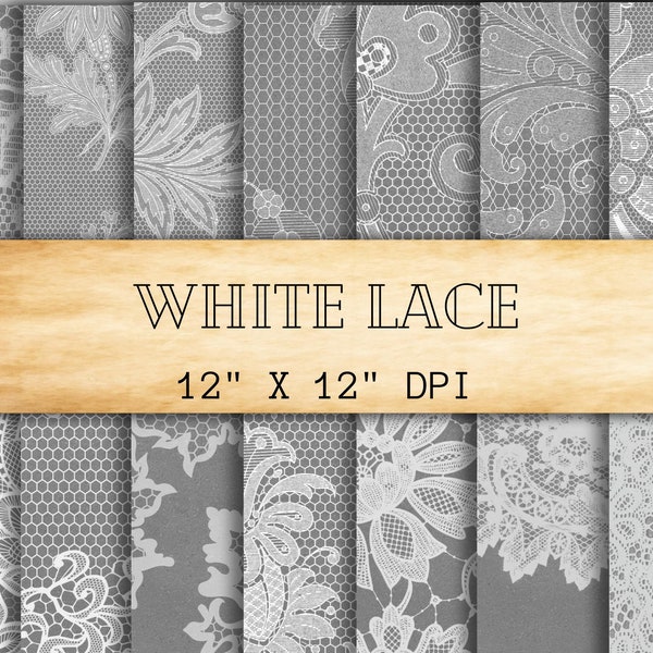 Lace Digital Paper - Etsy