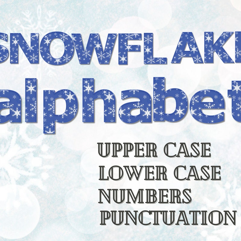Snowflake Letters - Etsy