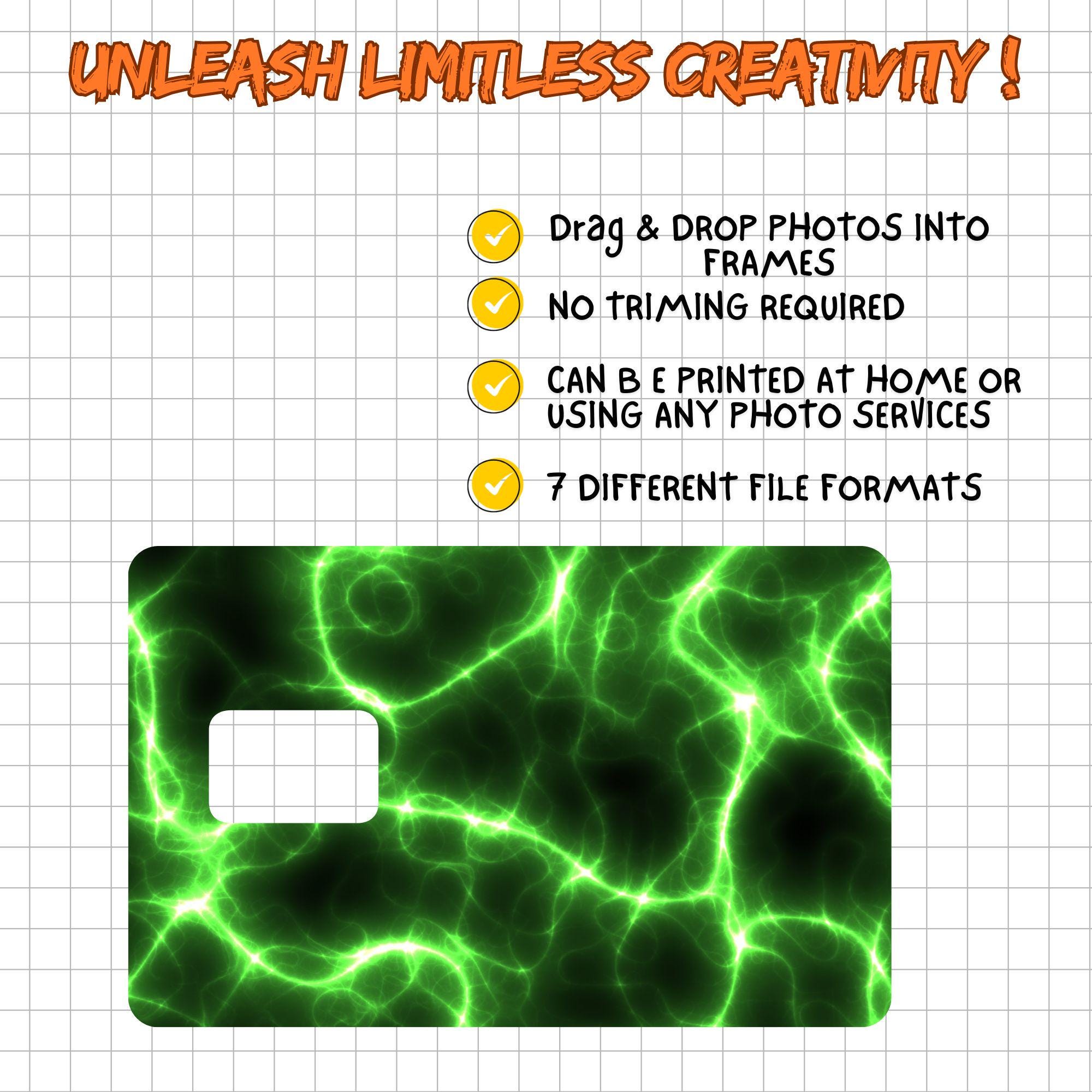 Credit Card Skin Template | Debit Card Cover SVG | Editable Canva ...