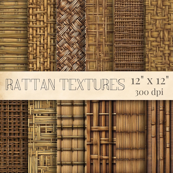 Rattan Wicker - Etsy