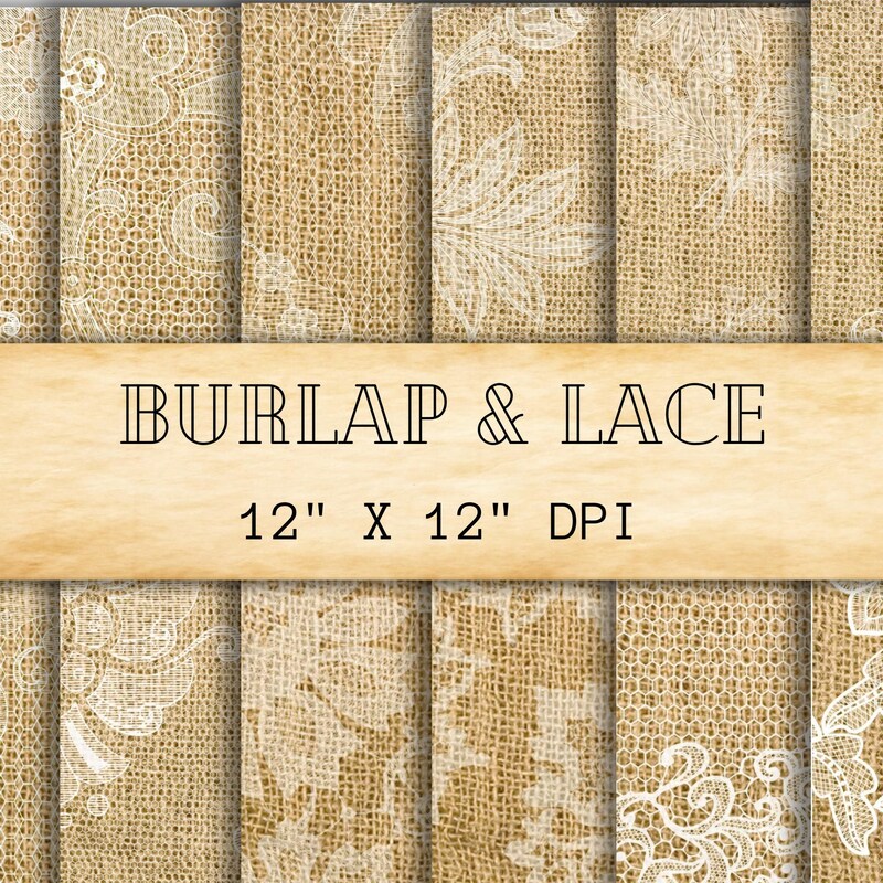 Burlap and Lace - Etsy