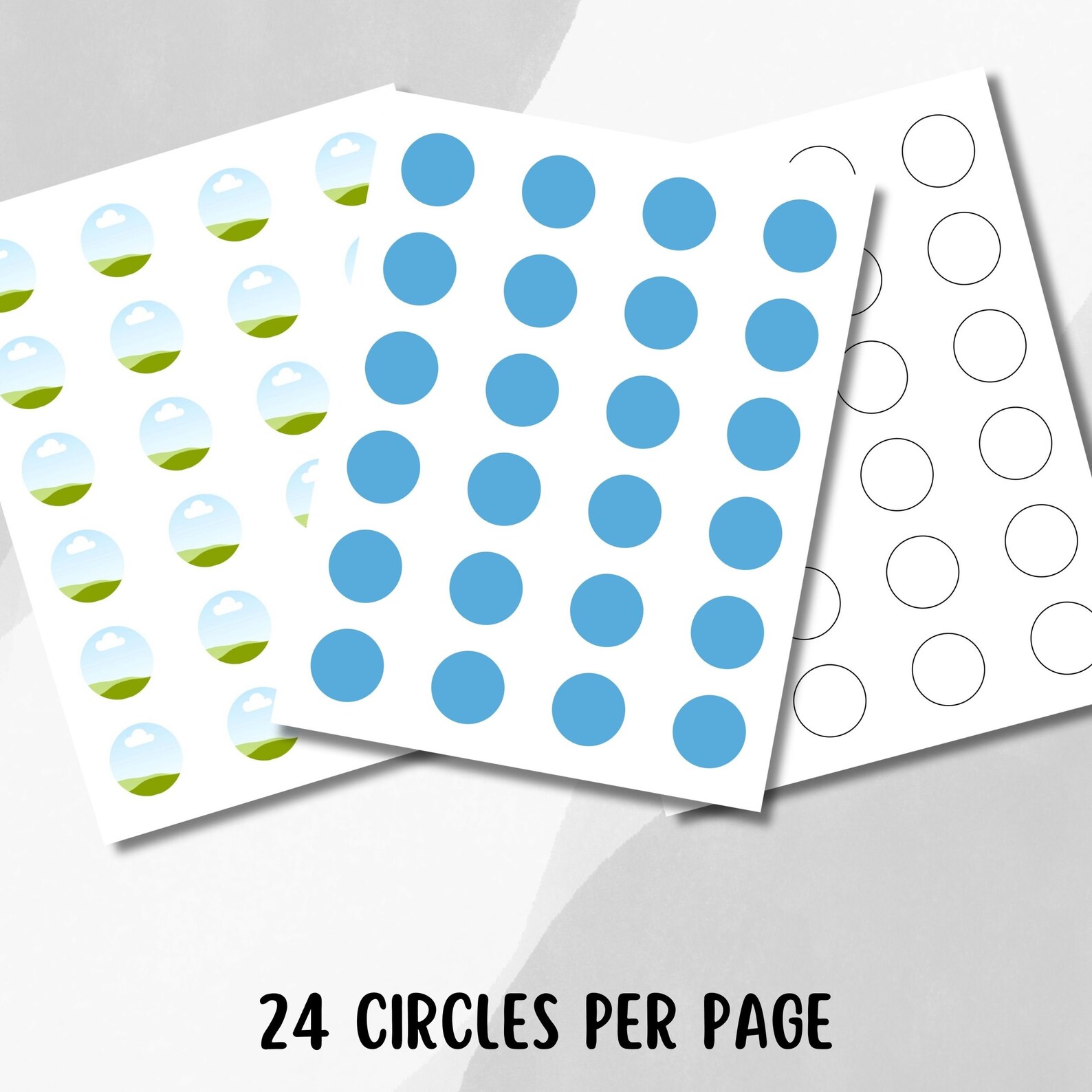 1.25 Inch Circle Craft Template Bundle, 1.25" Template in Psd, Eps, Pdf ...