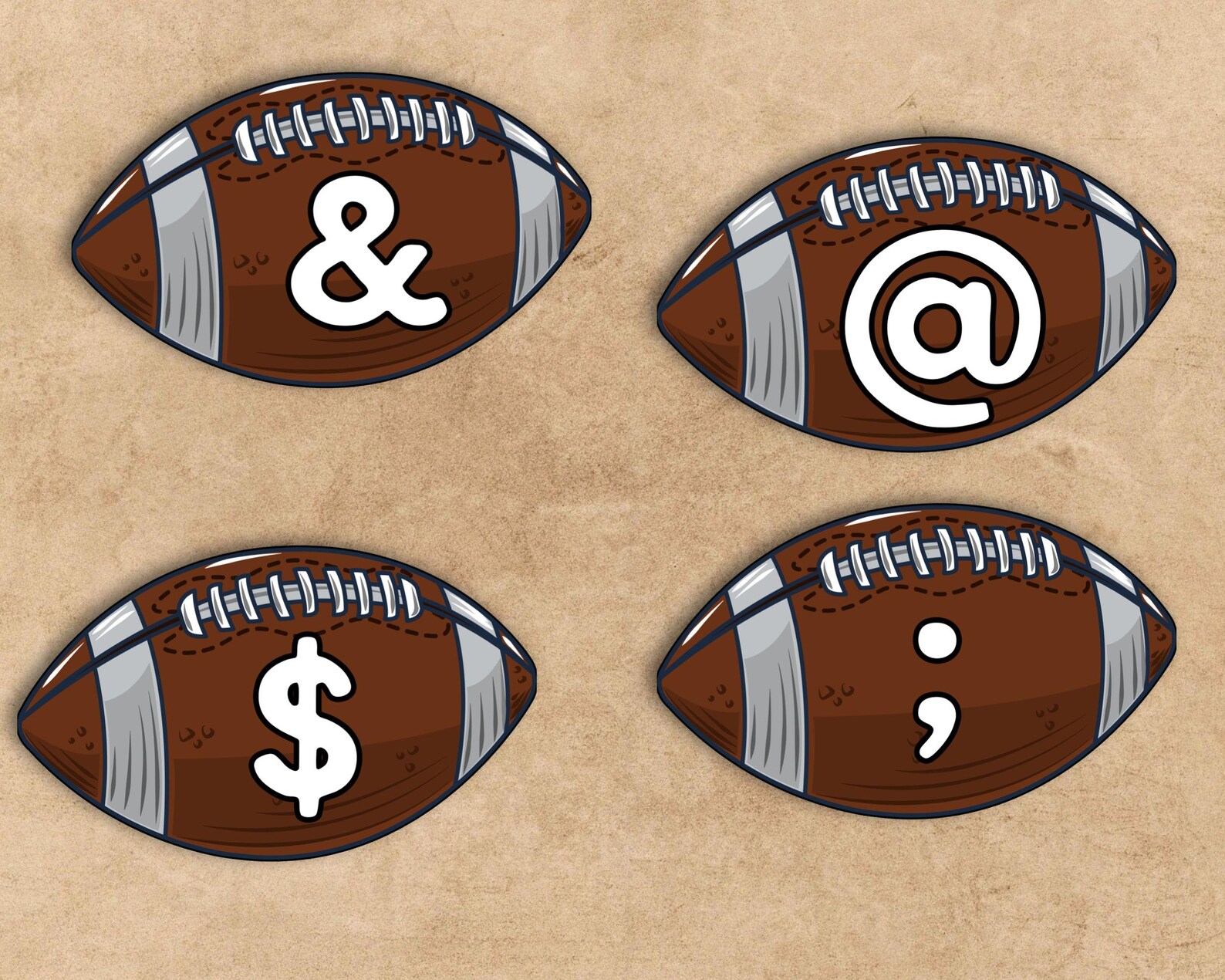 Football Alphabet Letters and Numbers , Football Alphabet Clipart ...