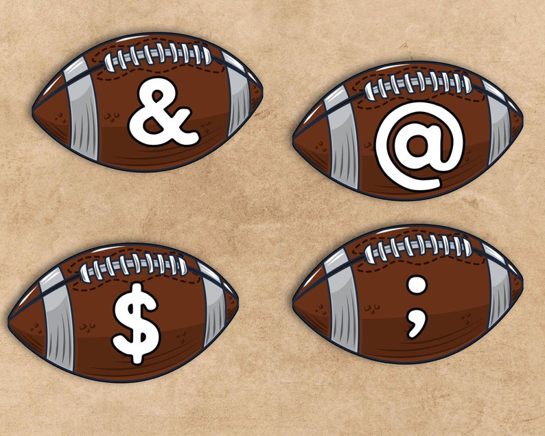 Football Alphabet Letters and Numbers , Football Alphabet Clipart ...