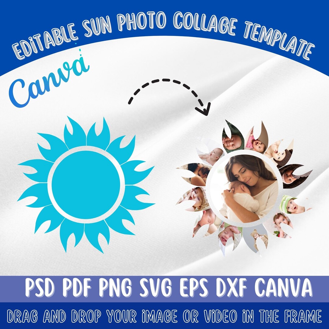 Editable Canva Sun Photo Collage , Create Your Own Sun Photo Collage ...