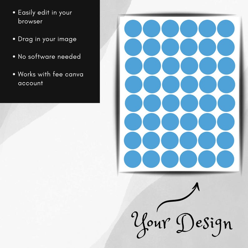 Circle Collage Sheet Template Bundle, 13 Sizes Circle Template, 8.5X11 ...