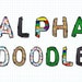 Back to School Doodle Alphabet Svg Bundle, Teacher Svg Font, Alphabet ...