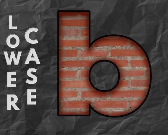 Red Brick Alphabet Letters Font, Brick Alphabet, Brick Number - Upper ...