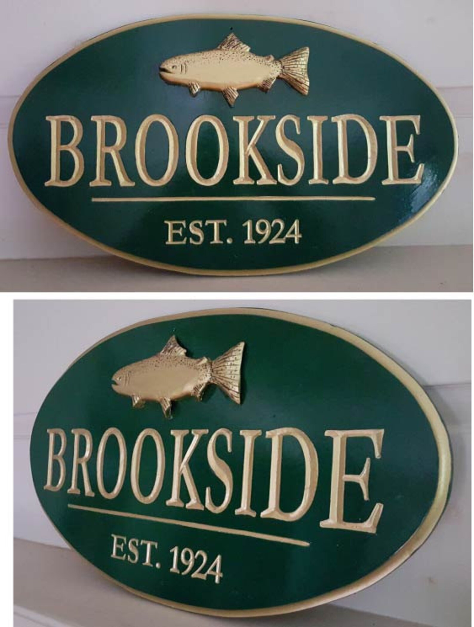 Personalized Oval House Signs - Etsy