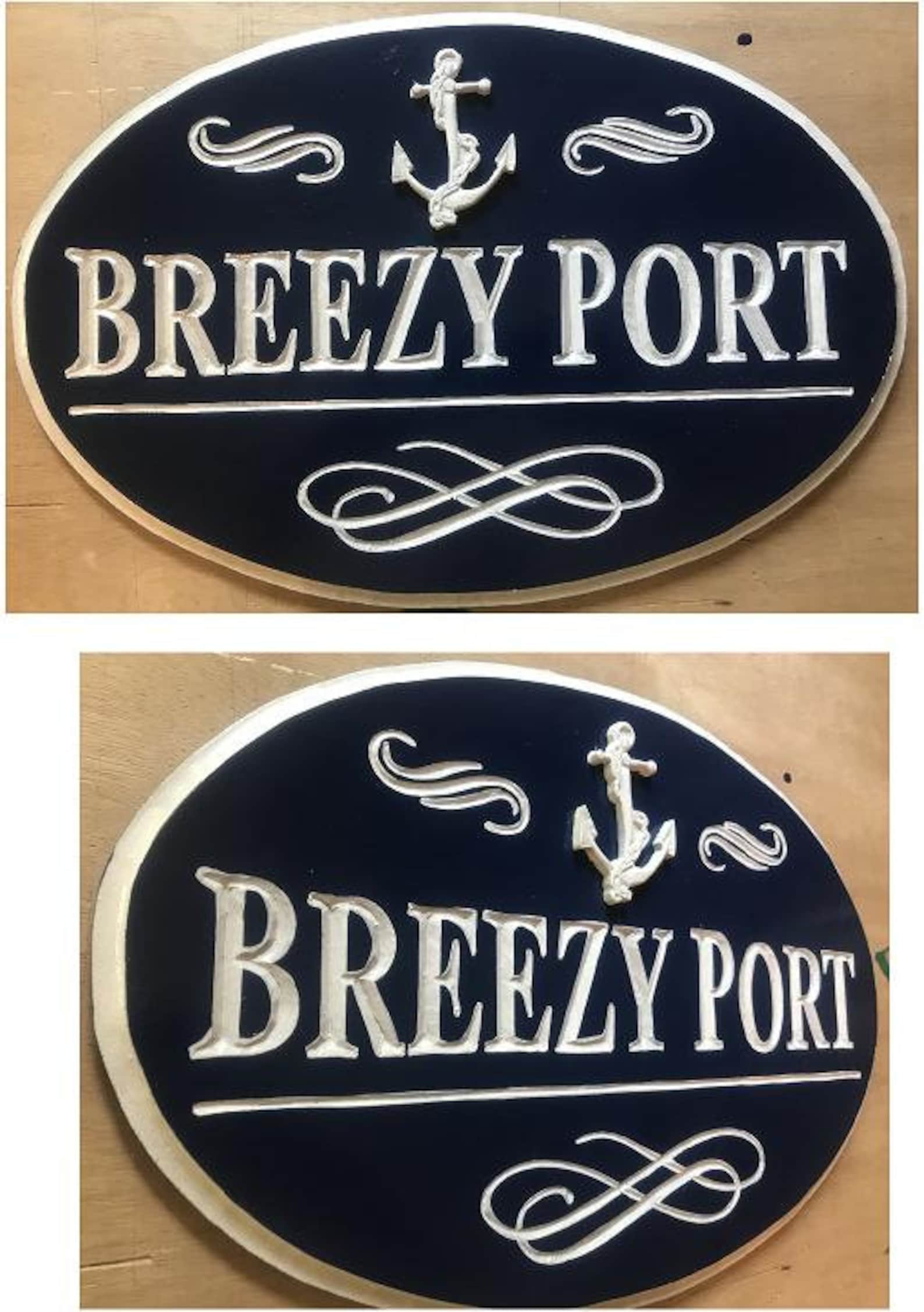 Personalized Oval House Signs - Etsy