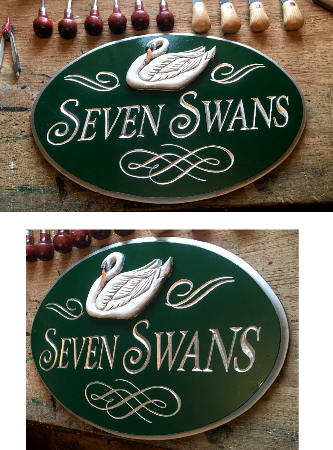 Personalized Oval House Signs - Etsy