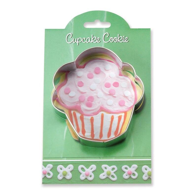 Birthday Cupcake Cookie Cutter Frosted Cupcake Shape Ann - Etsy