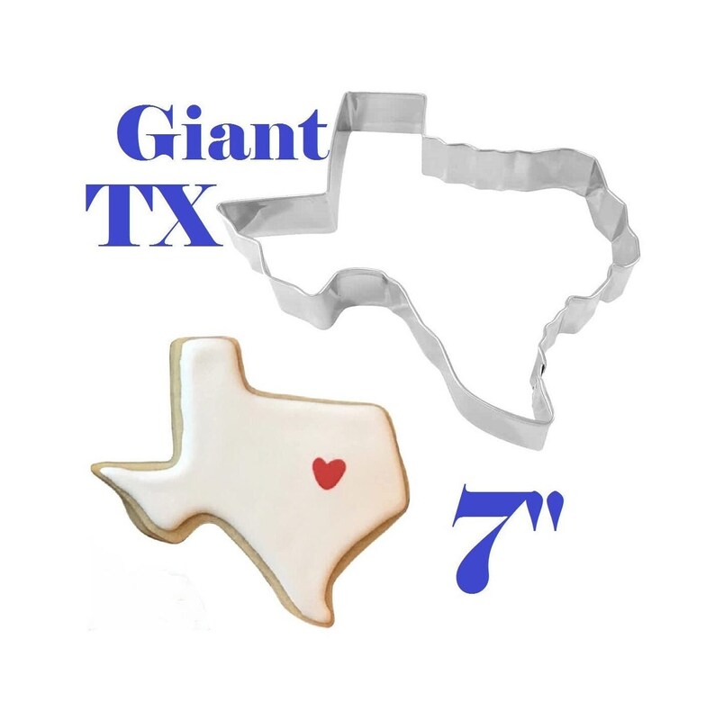 Giant Texas Cookie Cutter State Shapes Map Travel - Etsy