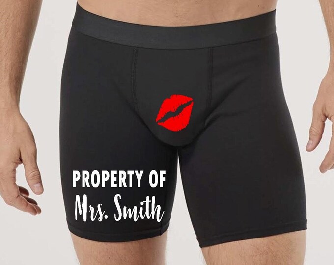 Custom Groom Boxer Briefs, Personalized Wedding Gift - Etsy