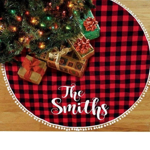 Buffalo Plaid Tree Skirt - Etsy