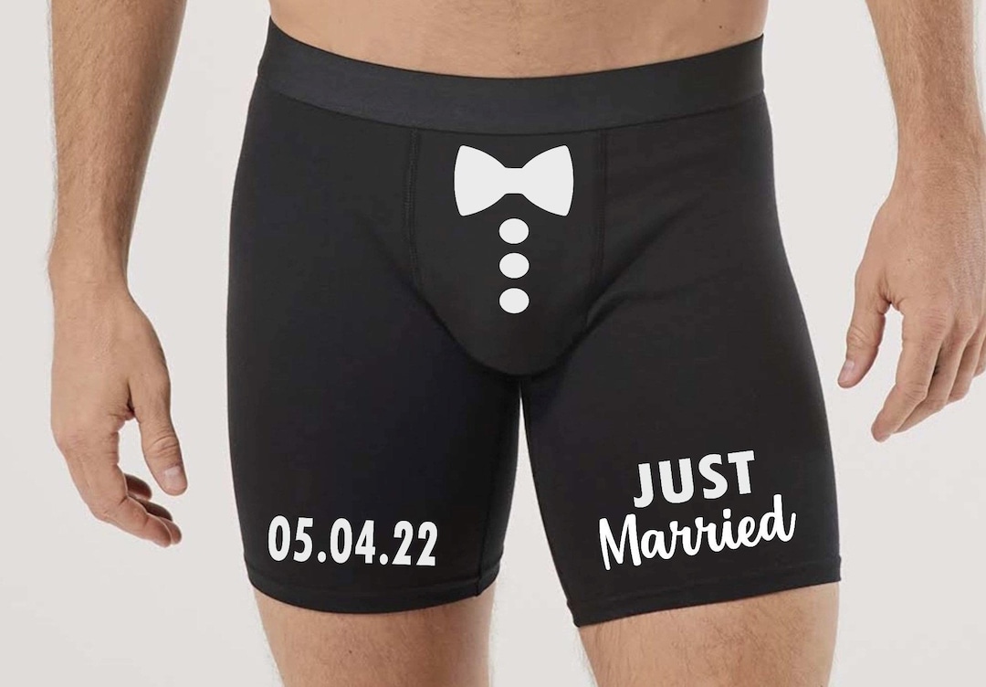 Custom Groom Boxer Briefs, Husband Wedding Gift - Etsy