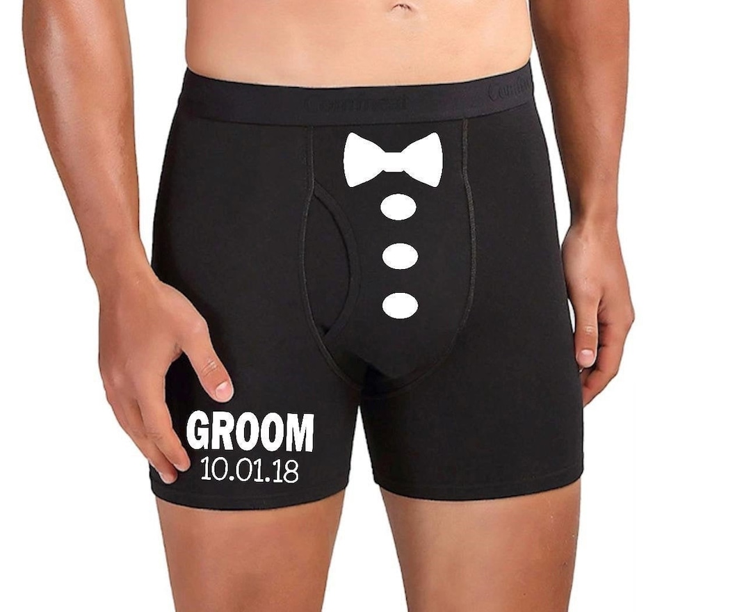 Personalized Groom Boxer Briefs, Wedding Gift for Husband - Etsy