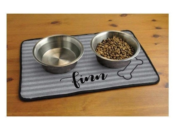 Personalized dog food mat. Pet dog mat. Dog food mat. Custom | Etsy