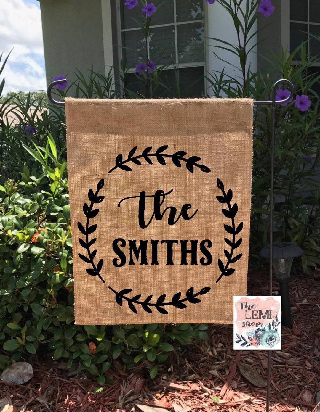 Personalized Garden Flag. Fall Garden Flag. Fall Burlap Flag. Fall ...